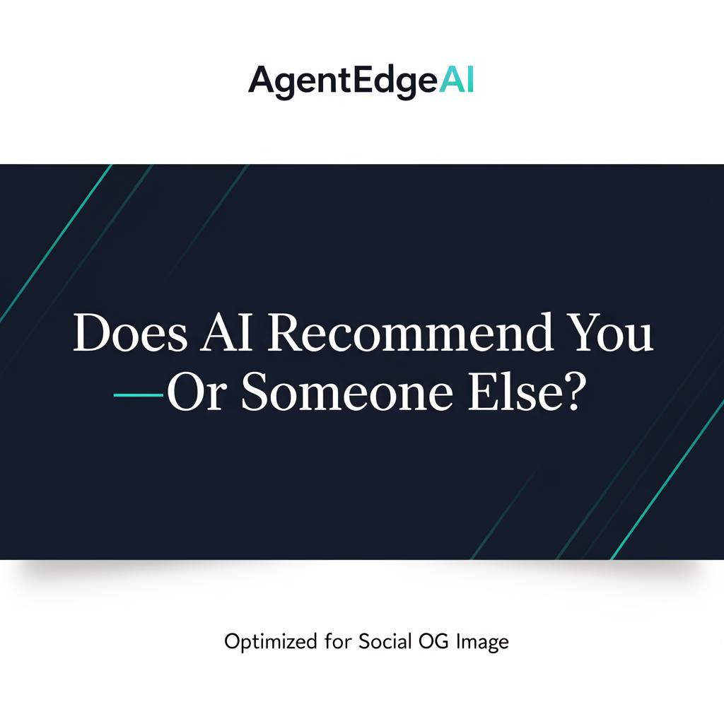 AgentEdgeAI — Visibility Intelligence for Real Estate Agents